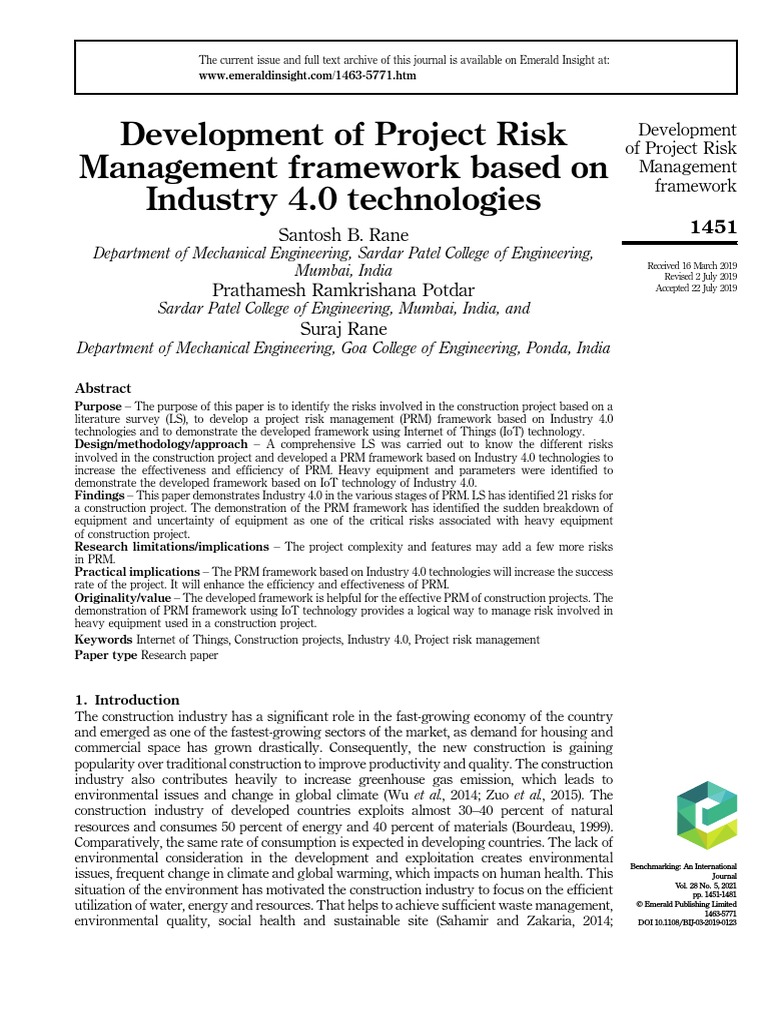 Development of Project Risk Ma PDF | Download Free PDF | Risk | Risk ...