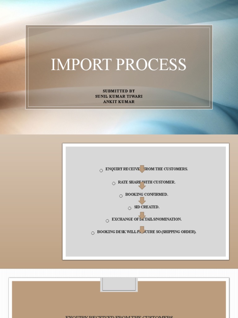 Import Process | PDF | Bill Of Lading | Cargo