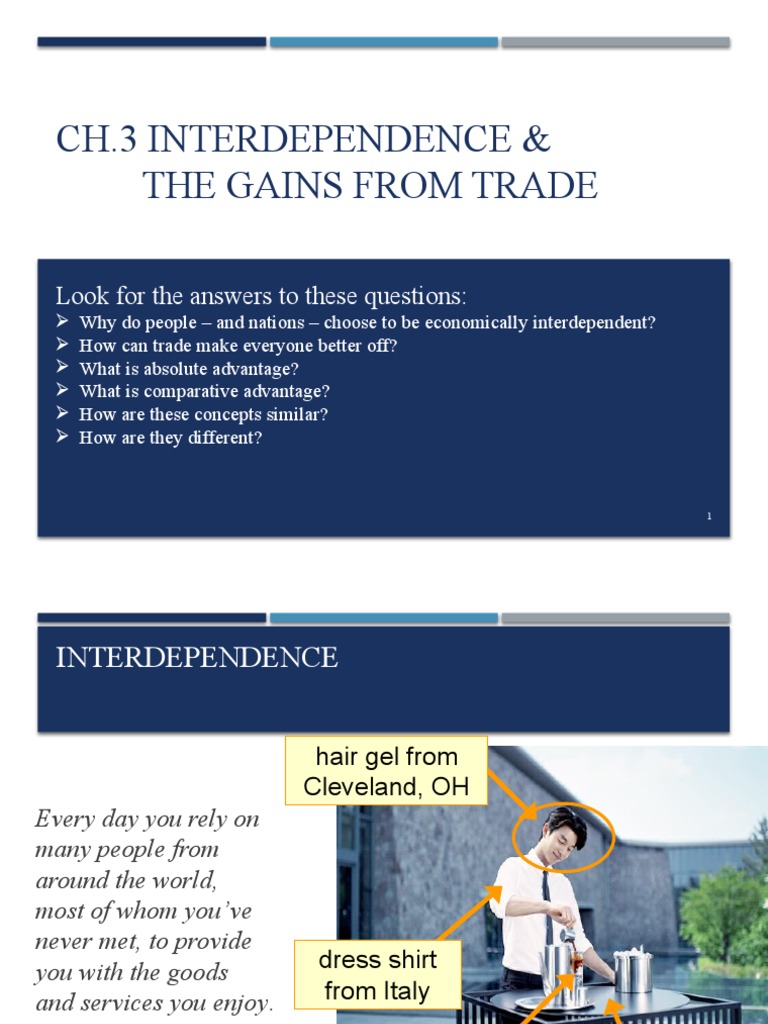 (PPT) Ch.3 - Gains From Trade | PDF | Comparative Advantage | Business ...