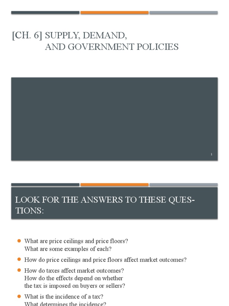 (PPT) Ch.6 - Supply, Demand, and Government Policies | PDF | Tax ...