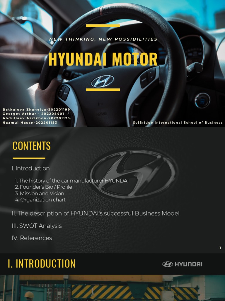 Hyundai Motors PDF | PDF | Car | Automotive Industry