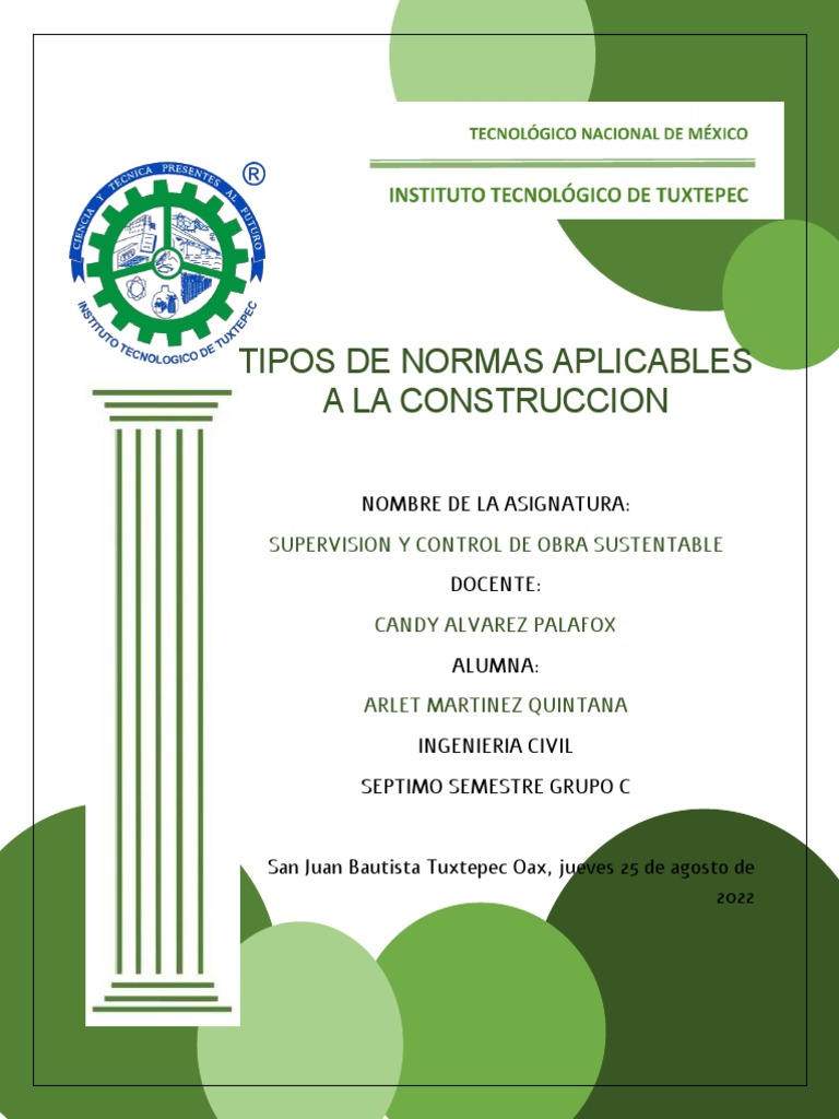 Tipos de Normas Aplicables A La Construccion | PDF | Hormigón | Materiales