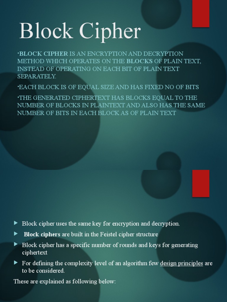 Block Cipher | PDF | Cipher | Cryptography