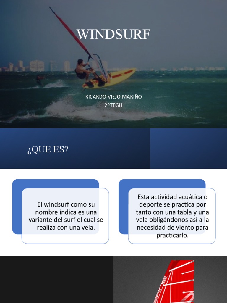 Tema Windsurf Powerpoint | PDF | Mástil (Vela) | Aparejo