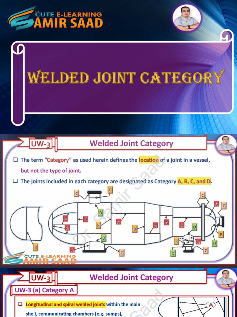 Welded Joint Category As Per ASME VIII Div.1 | PDF