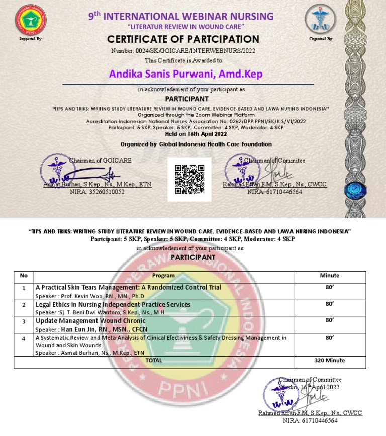 Certificate Day 1 0024-SK-GOICARE-INTERWEBNURS-2022 Andika Sanis ...