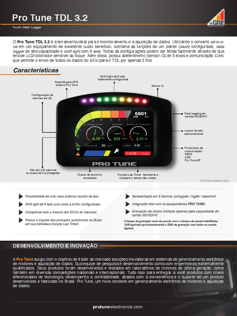 Dash TDL 3.2 PDF | PDF | Motores | Diodo emissor de luz
