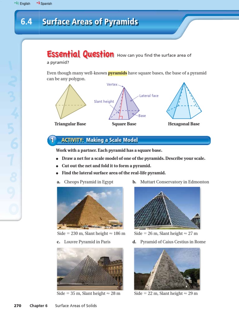 Pyramid 1 | PDF | Area | Triangle