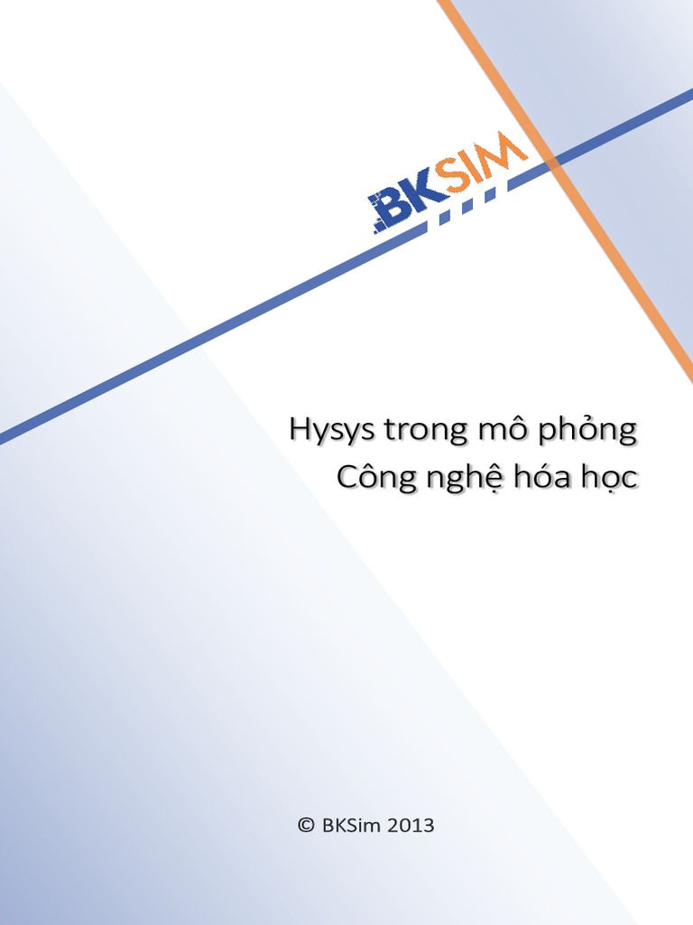 Hysys Trong Mo PHNG Cong NGH Hoa HC | PDF