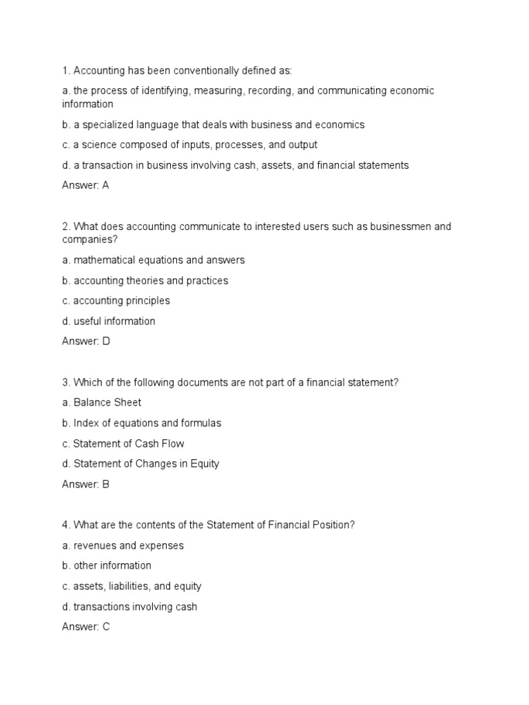 FABM 2 Midterms Answer Key | PDF | Debits And Credits | Revenue