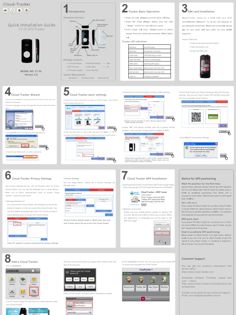 Cloud-Tracker QIG V1.0 en | PDF | Microsoft Windows | Cloud Computing
