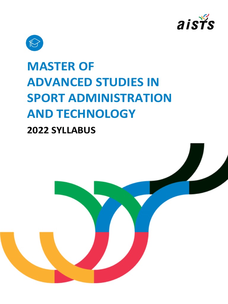 Aists 2022 Mas Syllabus - Final Version | PDF | Business Model ...