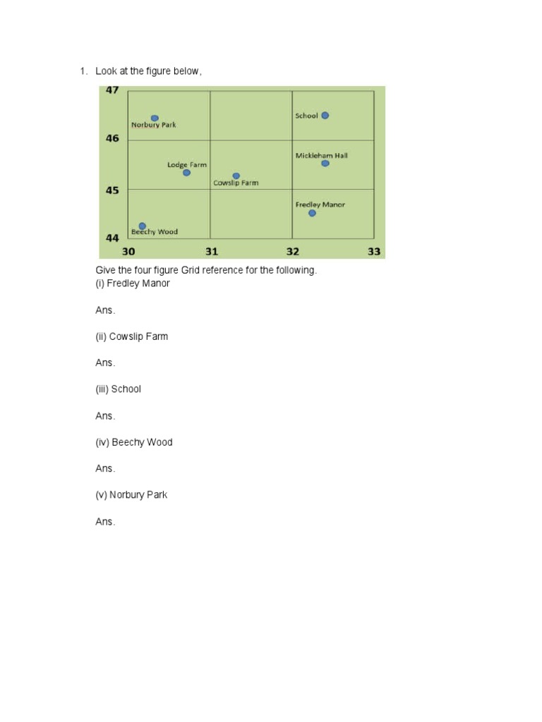 Sarah Remtulla - Grid Reference Assignment | PDF