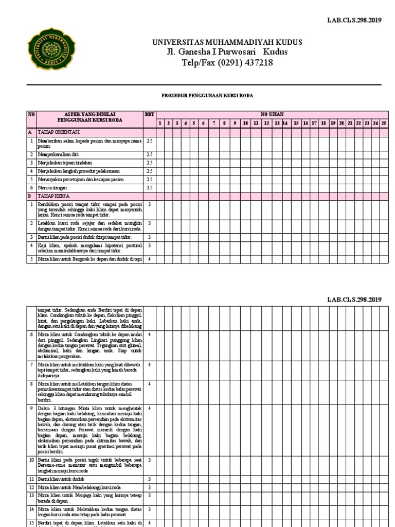 Tool PENGGUNAAN KURSI RODA | PDF