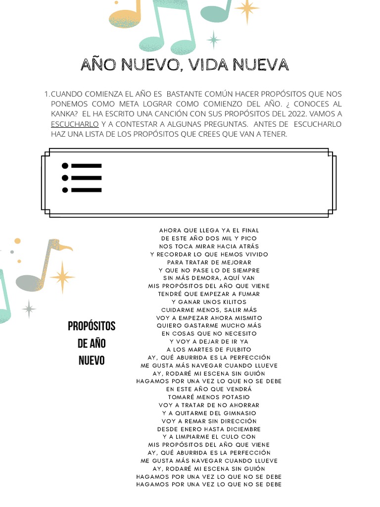 Año Nuevo, Vida Nueva PDF | PDF