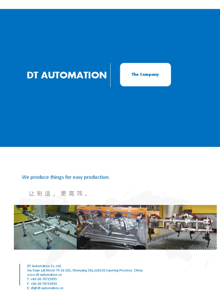 DT Automation: Robotic Tooling Solutions | PDF | Quality Assurance ...