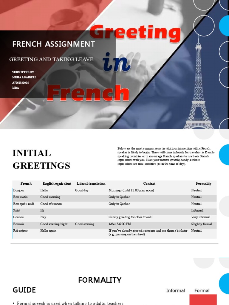 FRENCH Presentation | PDF | Linguistics | Human Communication