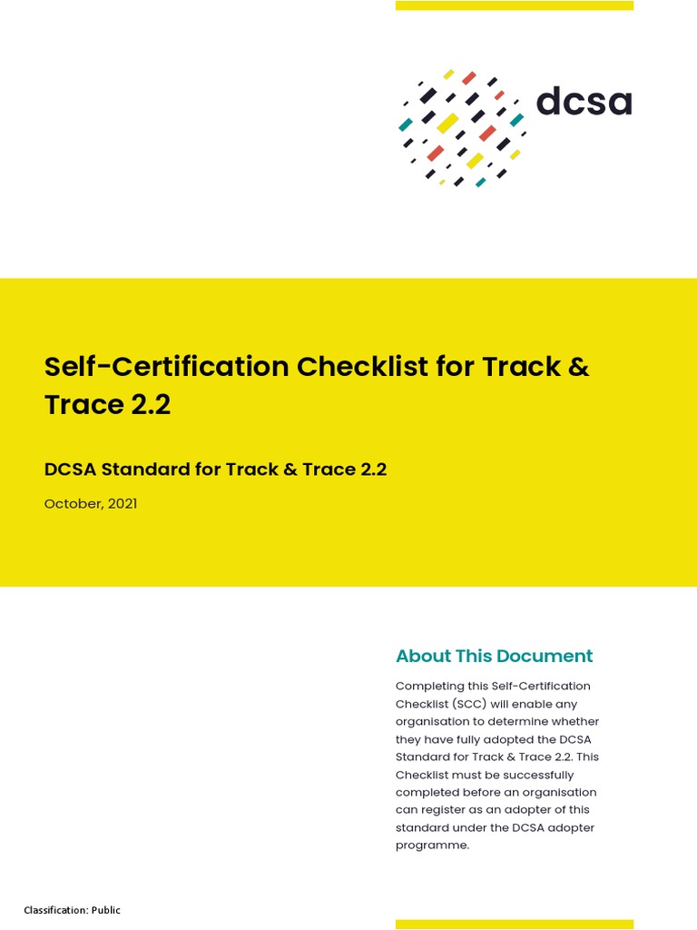 DCSA SCC For TT 2.2 - Final | PDF | Information | Information ...