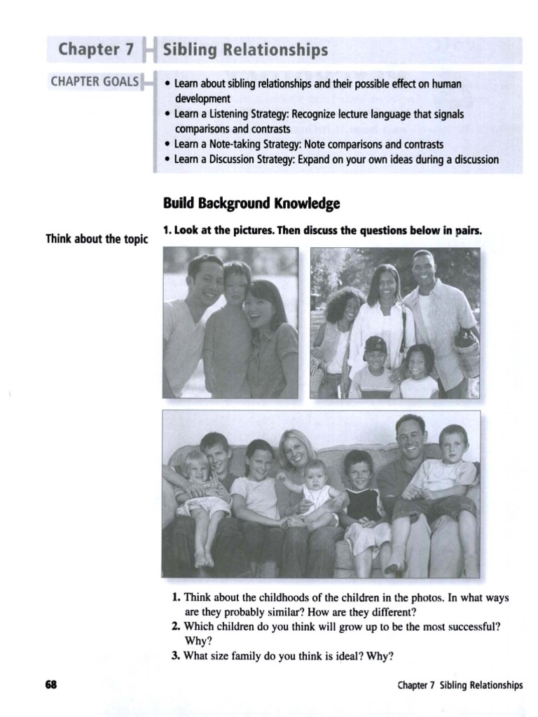 Sibling Relationship | PDF