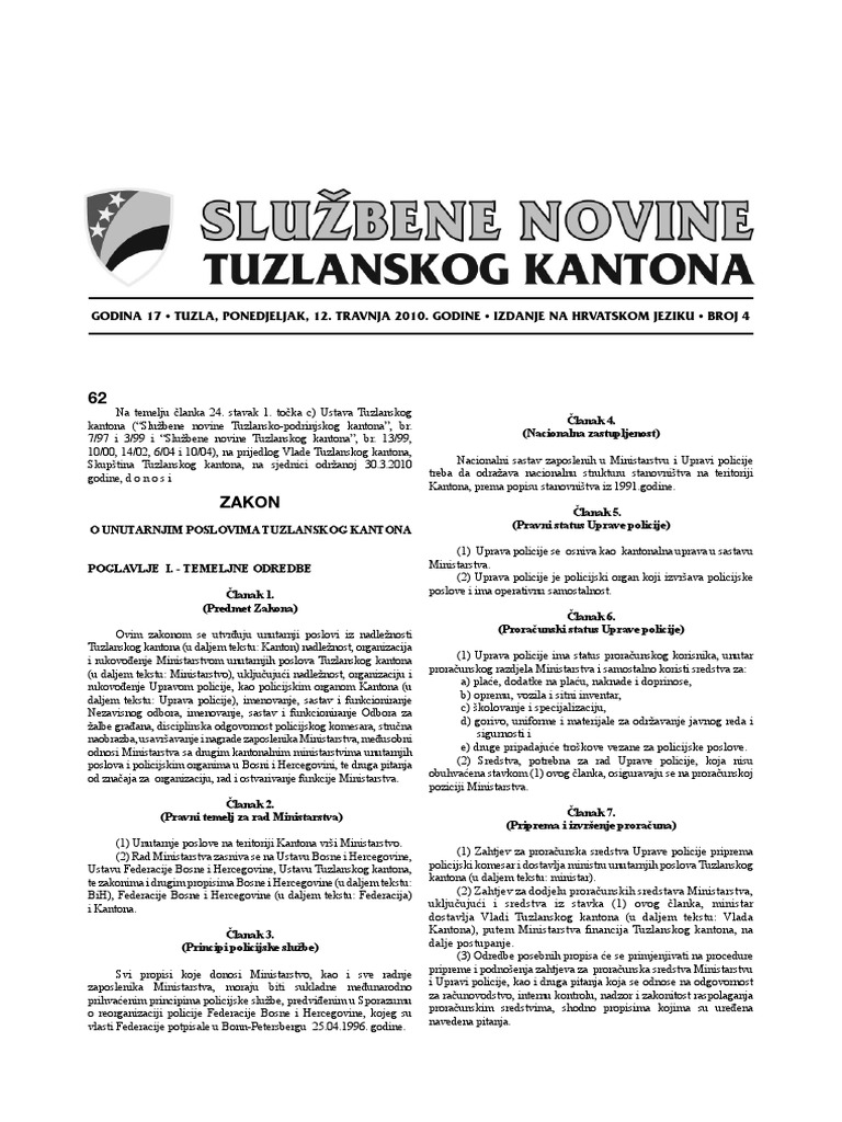 Sluzbene TK Broj 4 | PDF