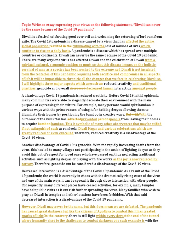 Some Random Essay | PDF | Pandemic