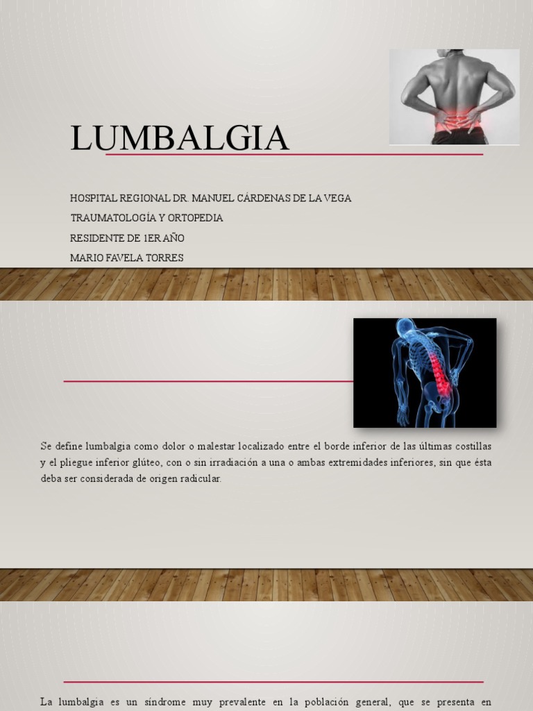 Lumbalgia: Causas, Diagnóstico y Tratamiento | PDF | Dolor lumbar ...