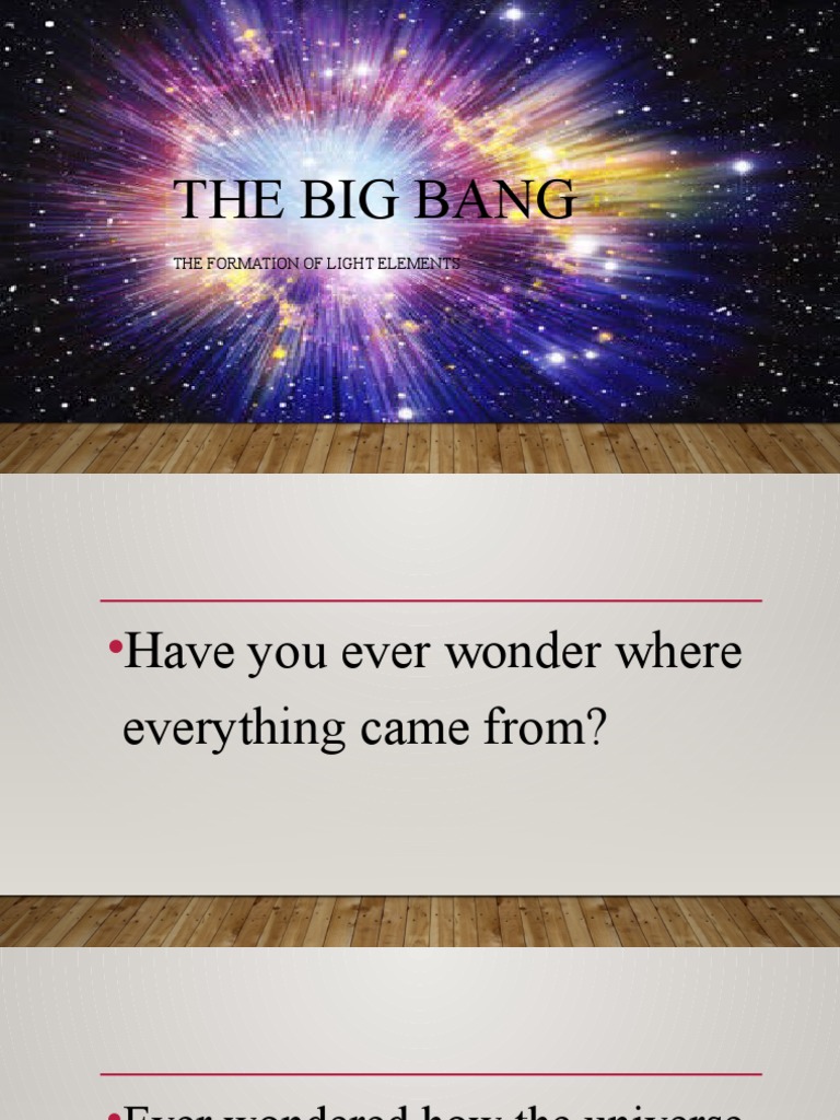 The Big Bang | PDF