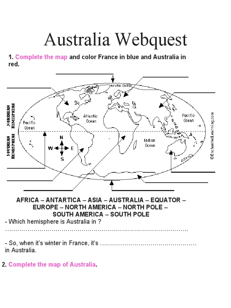 Australia Webquest | PDF | Australia