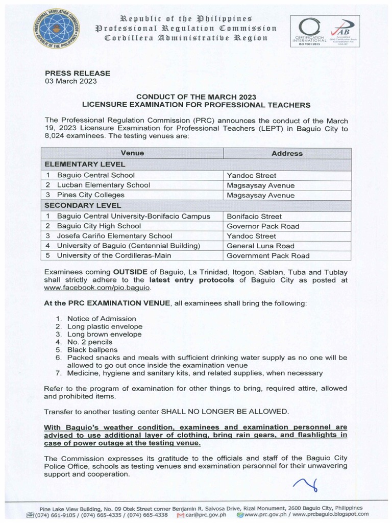 Professional Teacher - Secondary (Values Educ) - Baguio - 3-2023 | PDF | Calculator