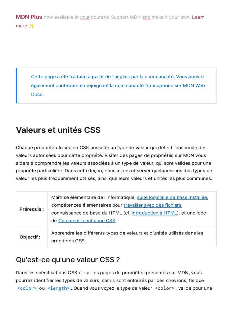 Types et unités de valeurs CSS | PDF | Modèle de couleur en RVB | Vision