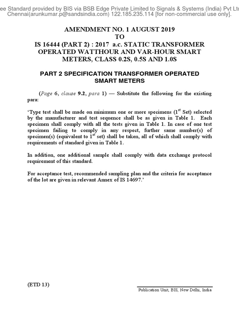 16444-Part 2-A1-2019 | PDF