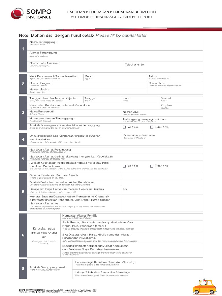 Formulir Klaim AutoMobile New | PDF