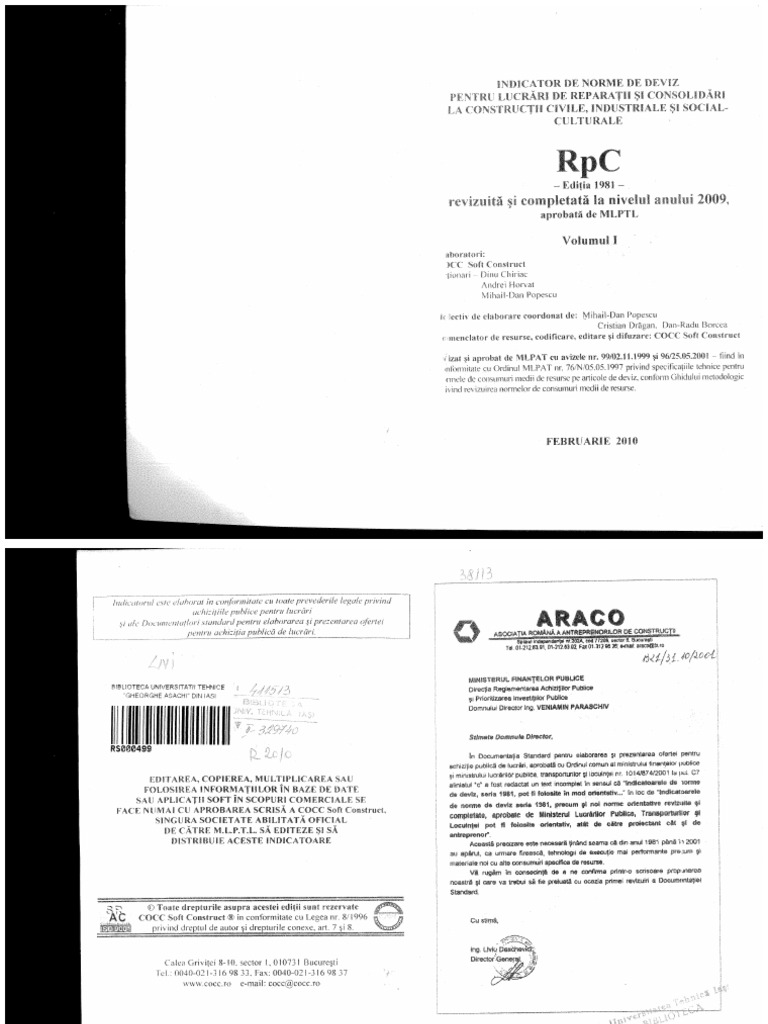 Indicator-de-norme-de-deviz-Vol-1 RPC PDF | PDF