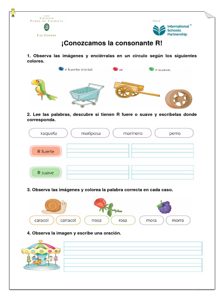 Conozcamos La Consonante R | PDF