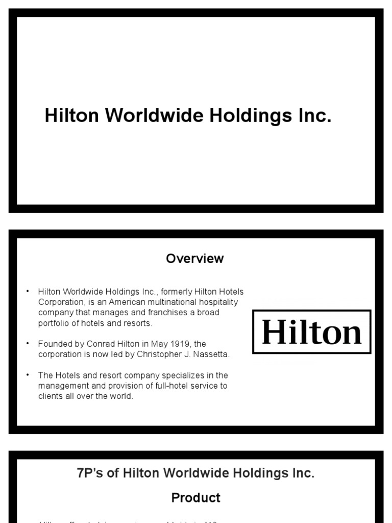 Hilton 7p | PDF | Hilton Worldwide | Market Segmentation