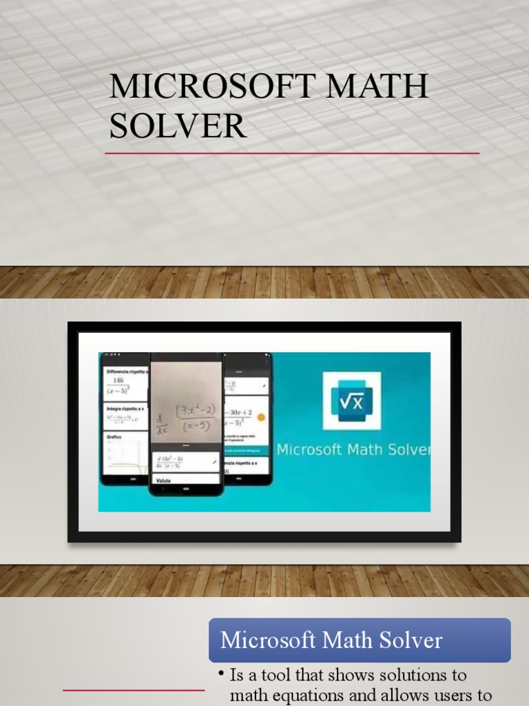 Microsoft Math Solver | PDF