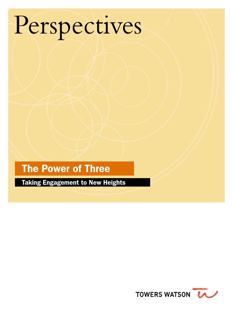 Towers Watson Employee Survey - Power of Three | PDF | Employment ...