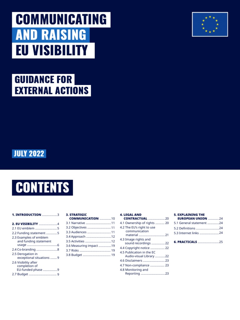 Communicating and Raising EU Visibility - Guidance For External Actions ...