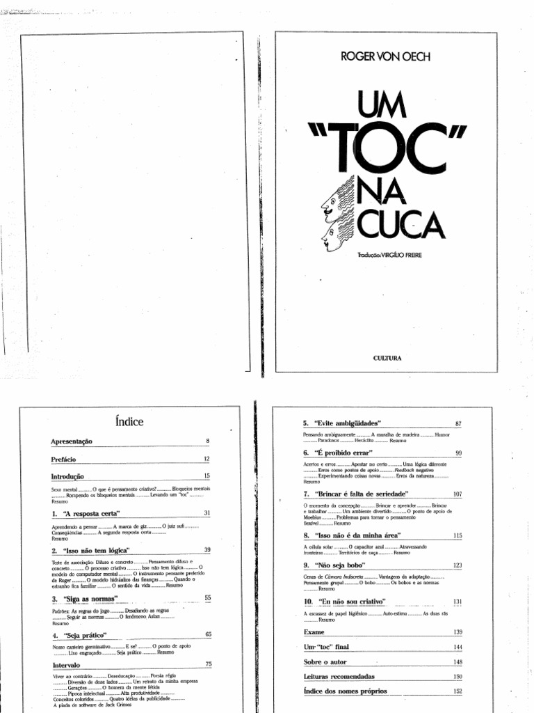 UM ''TOC'' NA NUCA - Roger Von Oech PDF | PDF