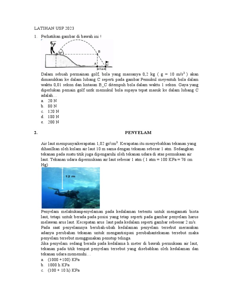 Latihan Usp 2023 | PDF