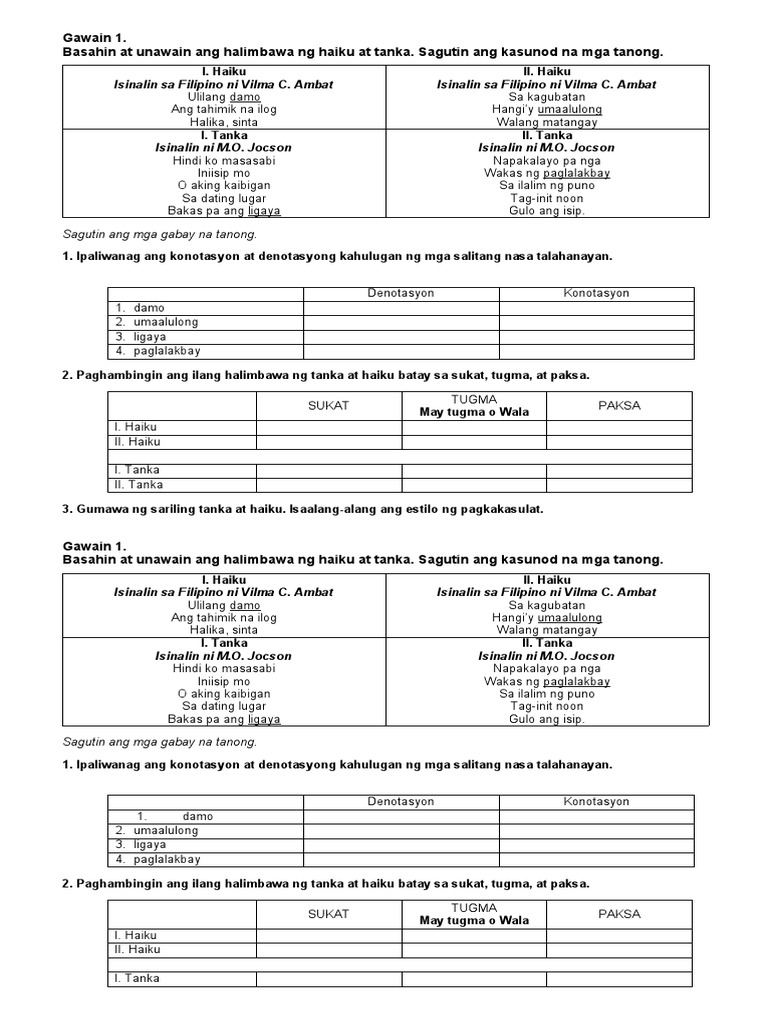 Grade 9 Fil - Gawain (Q2) | PDF