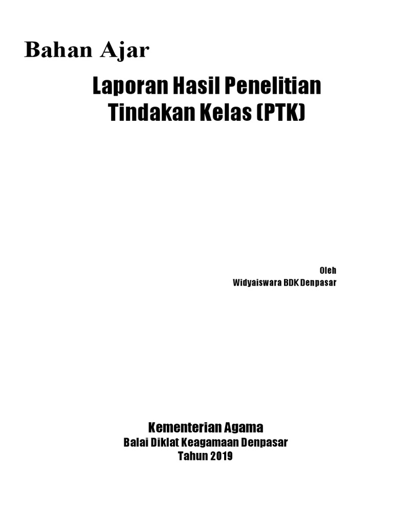 Lap Hasil PTK | PDF