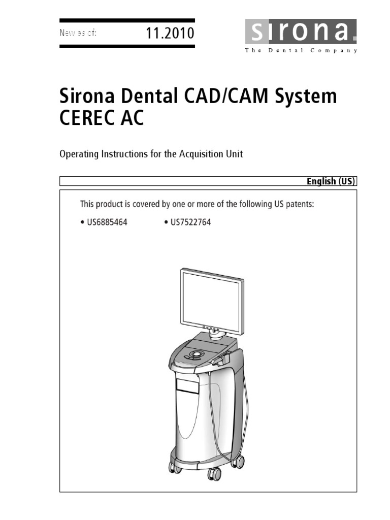 CEREC AC - Operating - Instructions EN | PDF | Electrostatic Discharge ...