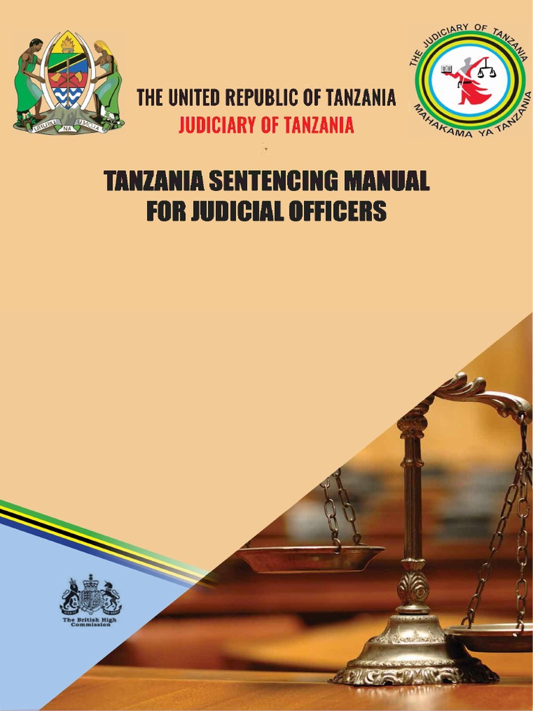 Final-TANZANIA SENTENCING MANUAL FOR JUDICIAL OFFICERS PDF | PDF ...