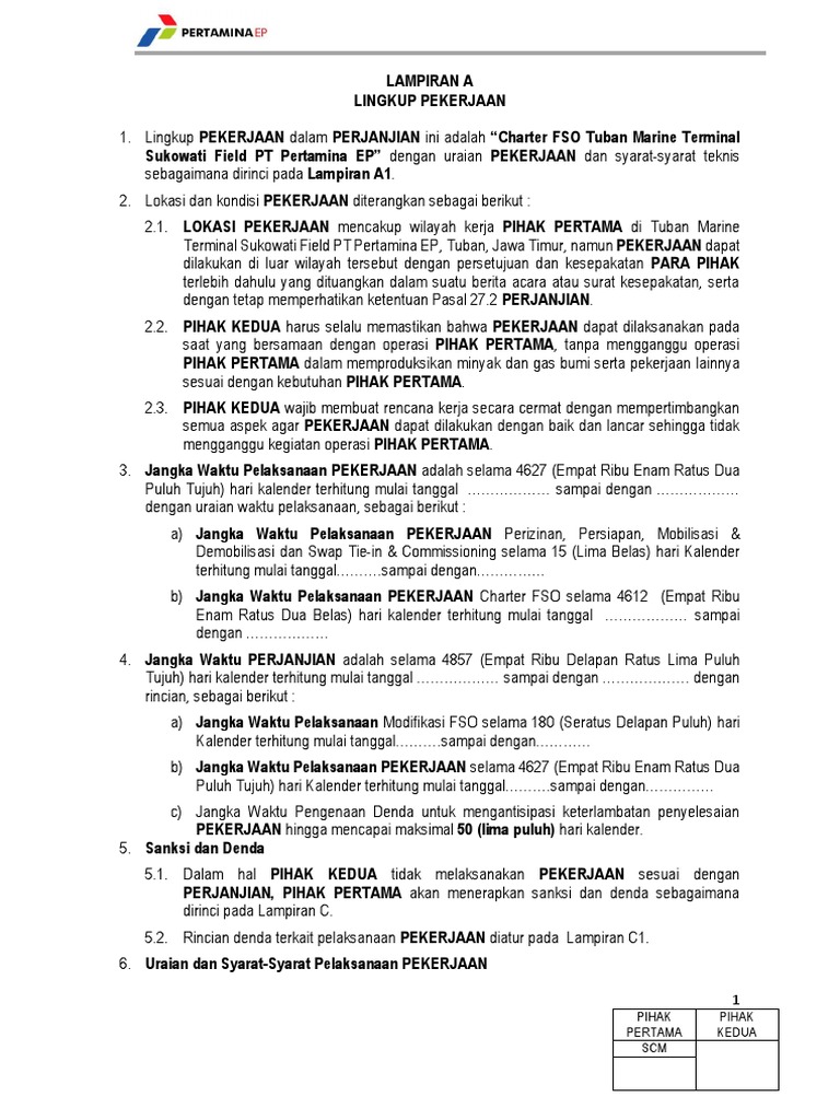 Lampiran A Charter FSO | PDF