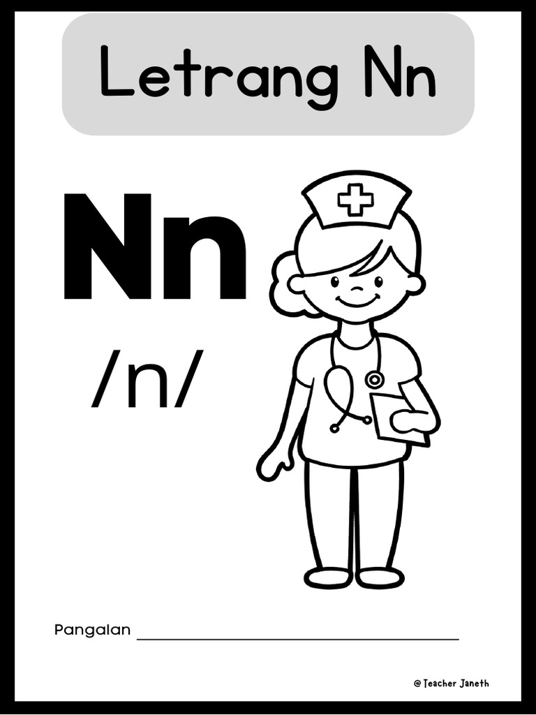 Letrang NN Kindergarten Worksheets | PDF