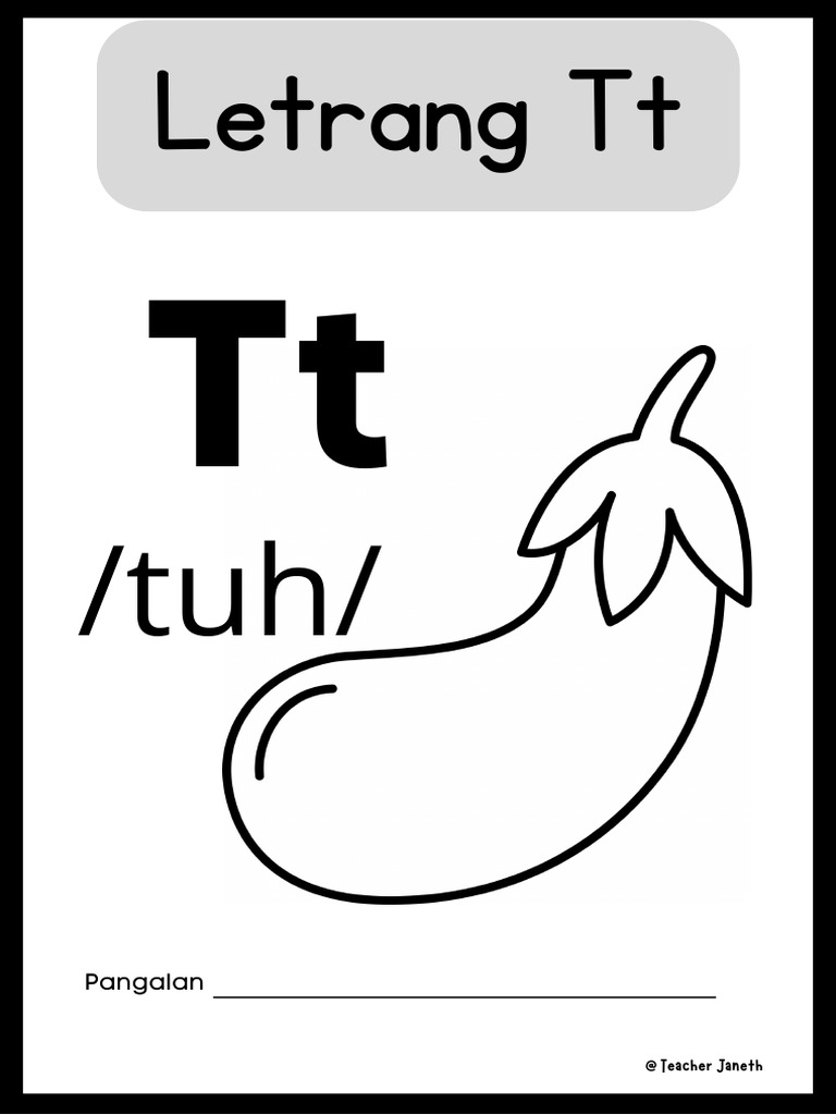 Letrang TT Kindergarten Worksheets | PDF