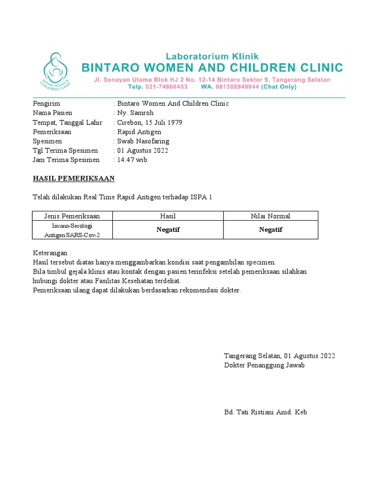 Antigen Format Gedung Baru | PDF