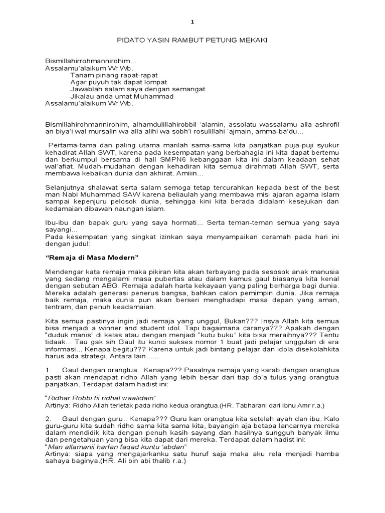 Pidato Santri 4 | PDF