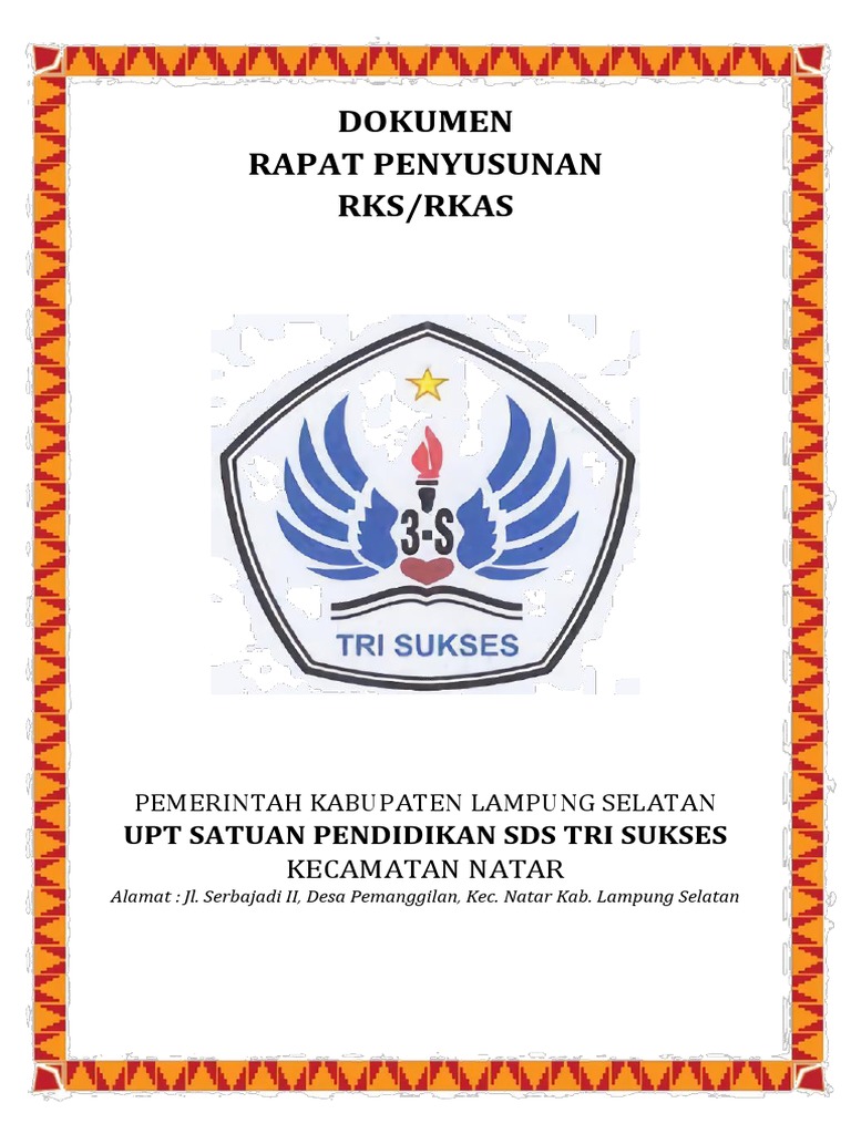 Cover Dokumen Penyusunan RKS - Rkas | PDF